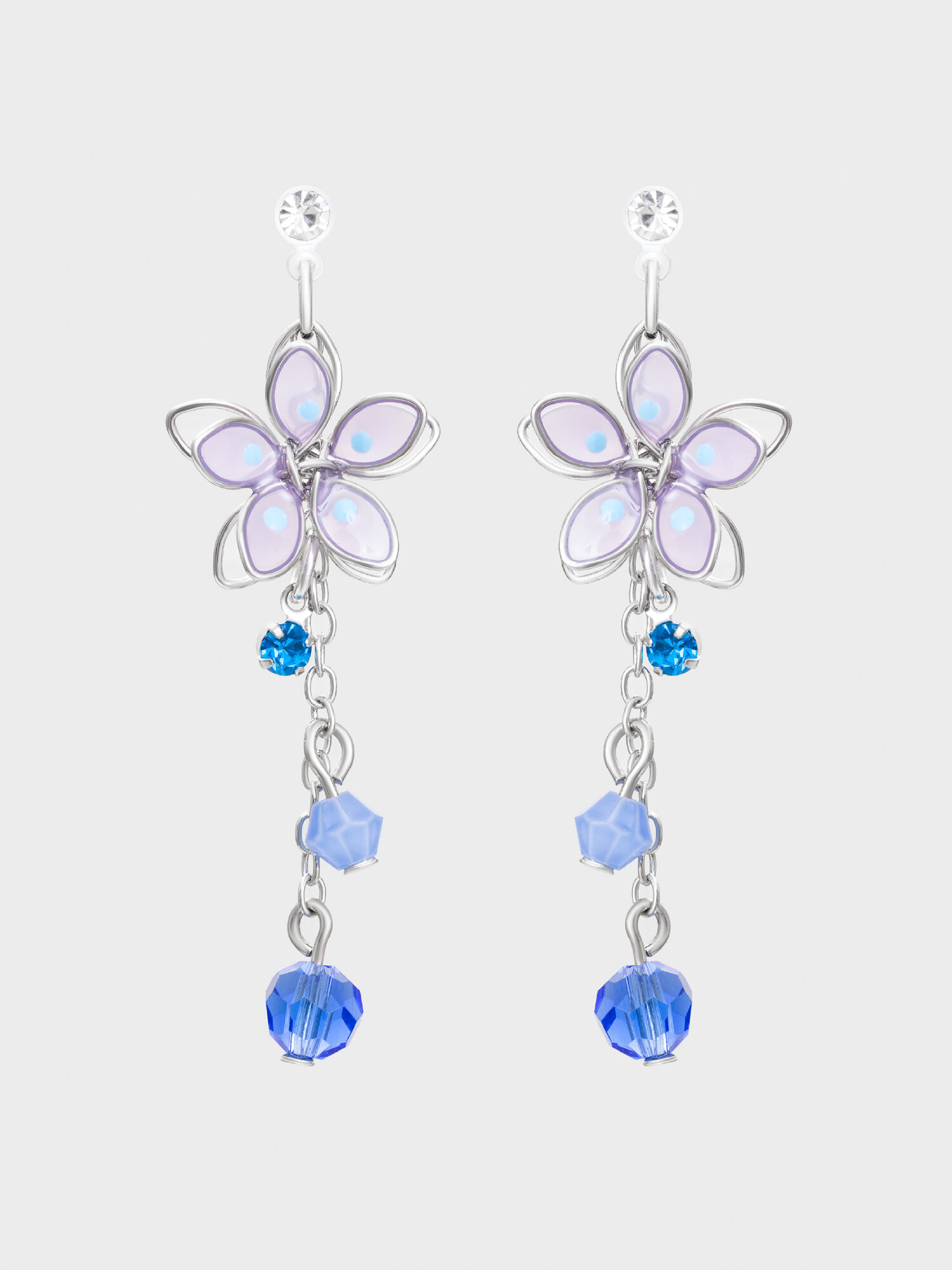 Серьги пусеты, эмаль