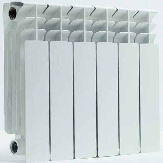 Секционный биметаллический радиатор STOUT TITAN 350 \ 09 секций \ с нижним правым подключением