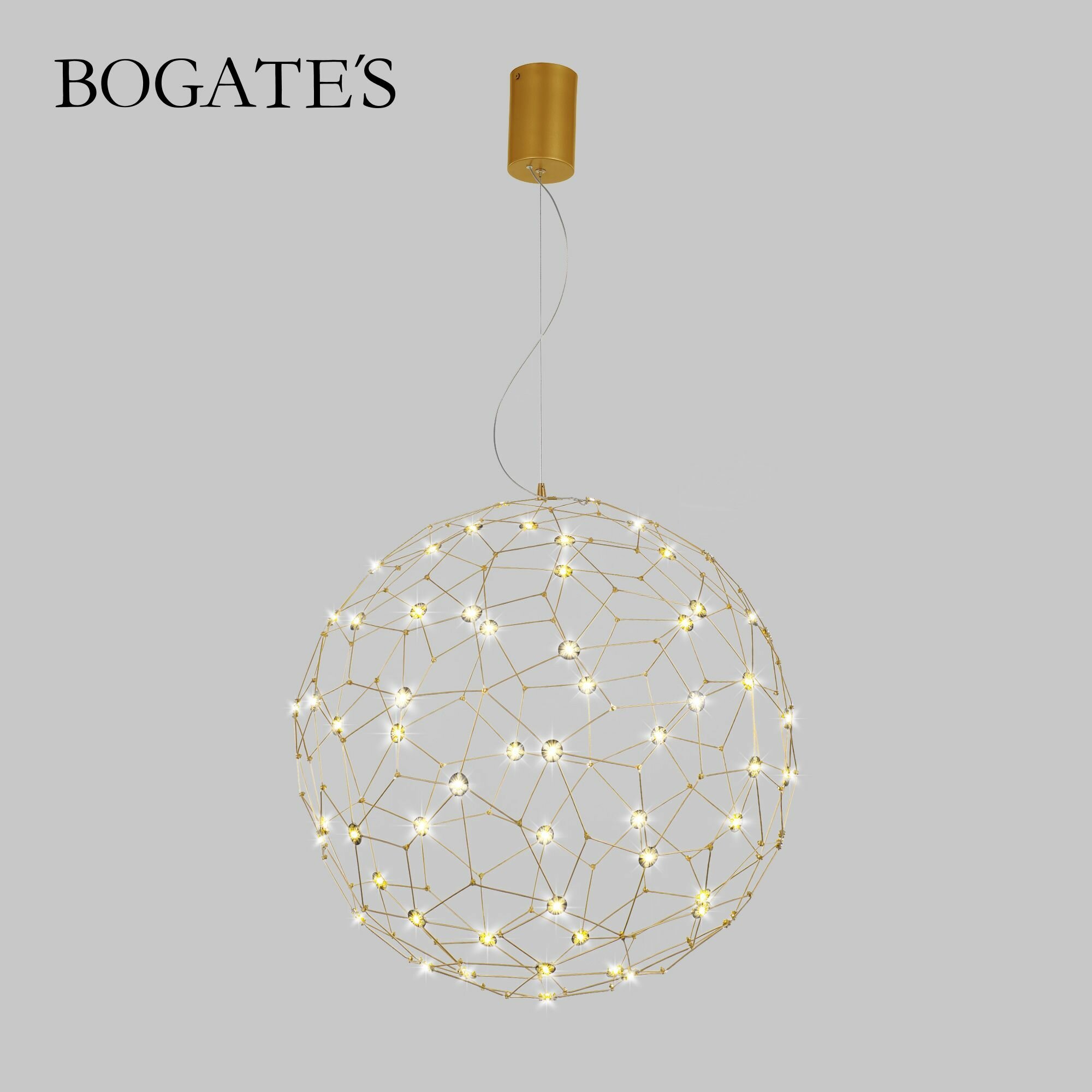 Люстра / Подвесной светодиодный светильник Bogate's Alioth 452/1, 30 Вт, 3000К, цвет медный