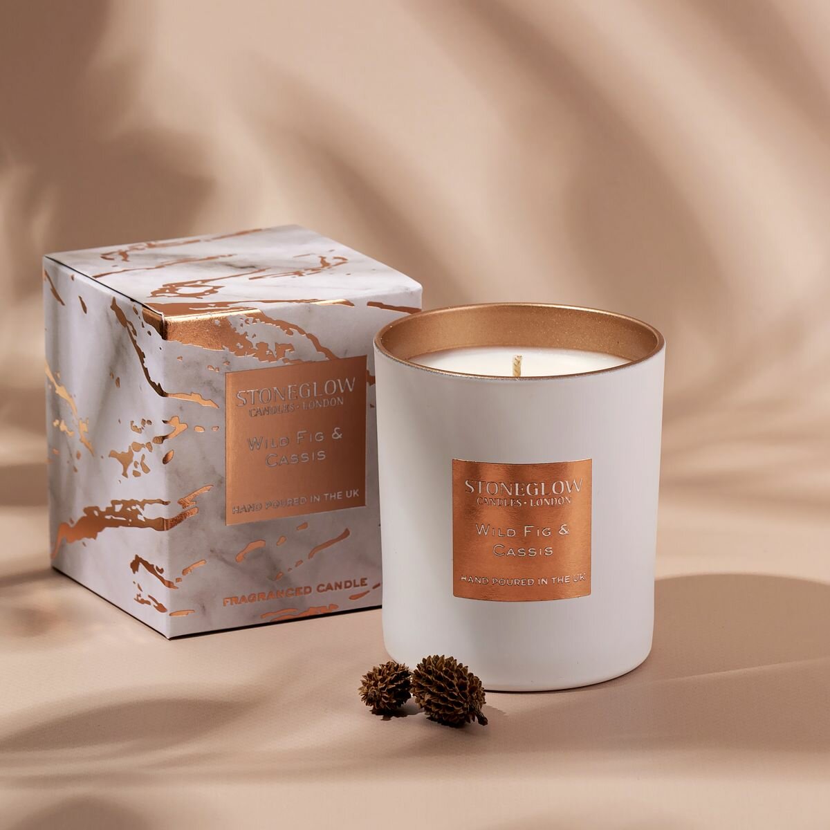 Stoneglow Candles Свеча в цилиндр. стаканчик "Дикий инжир и кассис"
