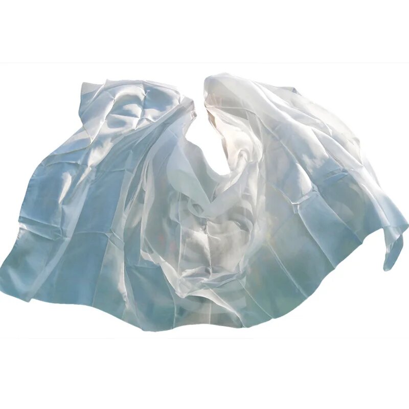 Шелковые вуали для танца живота YI NA SHENG WU бирюзовый, королевский синий, L, as picture