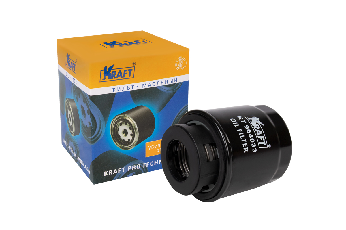 KRAFT KT964033 фильтр масляный Skoda (Шкода) octavia, rapid (12-) / VW Polo (Поло) (09-) / Audi (Ауди) a3 (07-), шт
