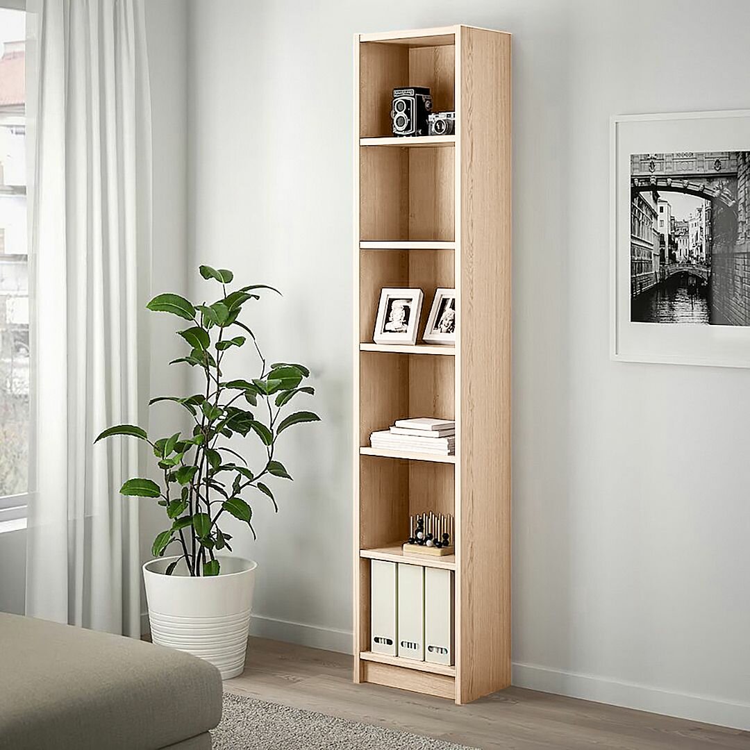 Стеллаж, 50х38х240см, для игрушек Барни 10 С полками, Деревянный, Напольный, ЛДСП дуб молочный светлый, FRESH мебель