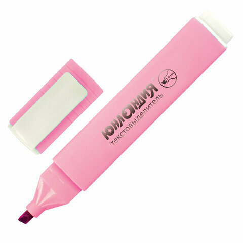 Текстовыделитель юнландия "COLORSTAR PASTEL", пастельный розовый, линия 1-4 мм, 151712