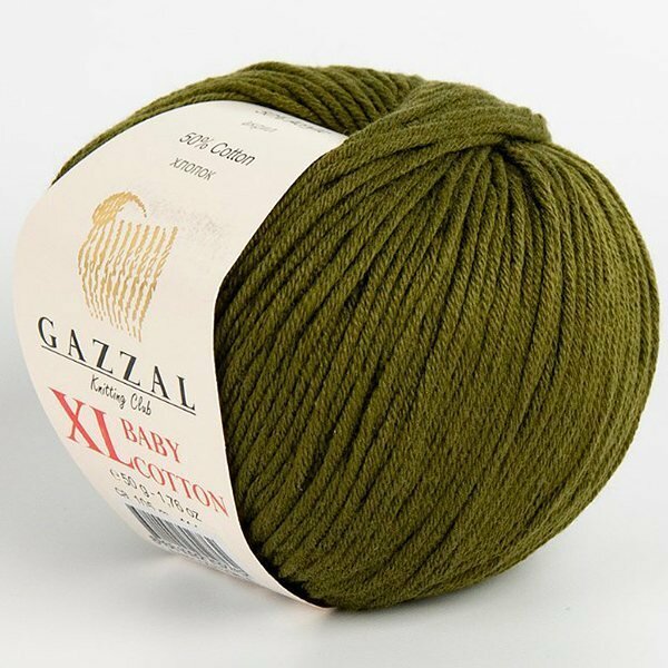 Пряжа Gazzal BABY COTTON XL 3463 болото (5 мотков)
