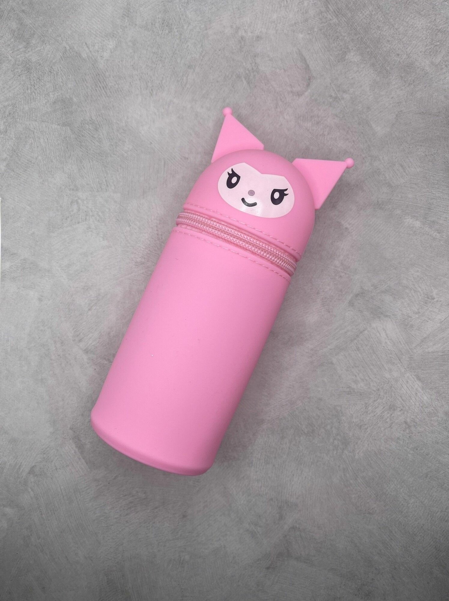 Пенал силиконовый "Куроми", розовый .