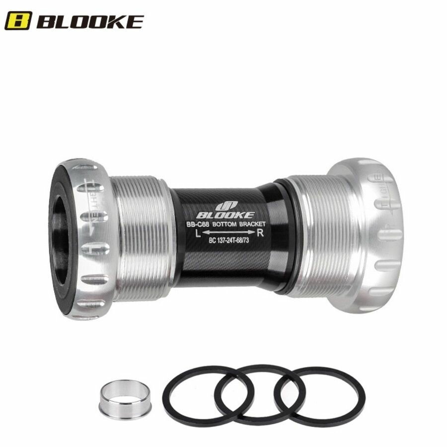 Каретка hollowtech 2 BLOOKE BB52 Серебристая