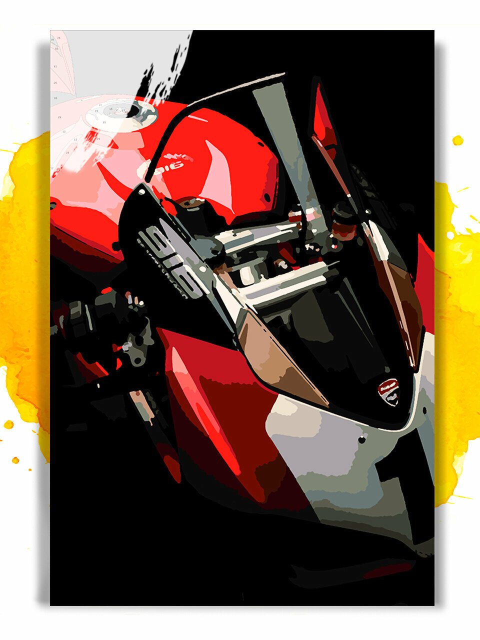 Картина по номерам на холсте Ducati, 40 х 60 см
