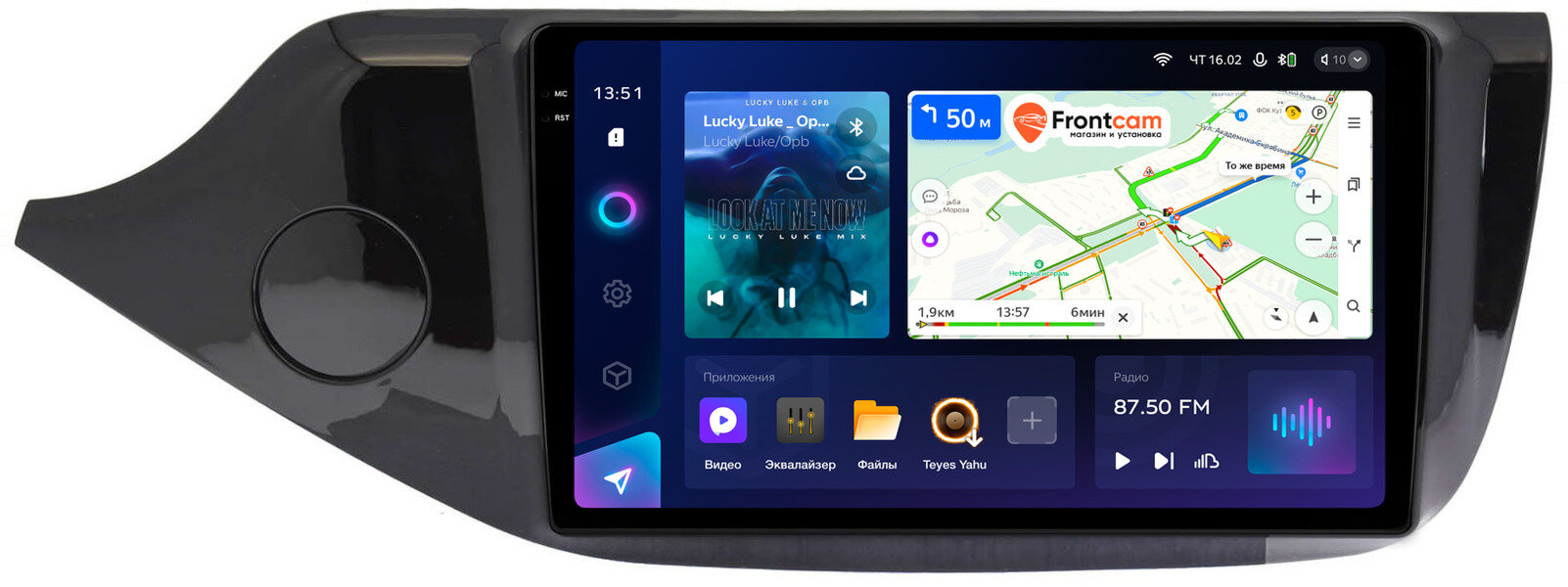 Штатная магнитола Kia Ceed 2 2012-2018 (глянец) Teyes CC3 2K 360 6/128 9.5" RM-9209 Android 10 (4G-SIM, DSP, QLed)
