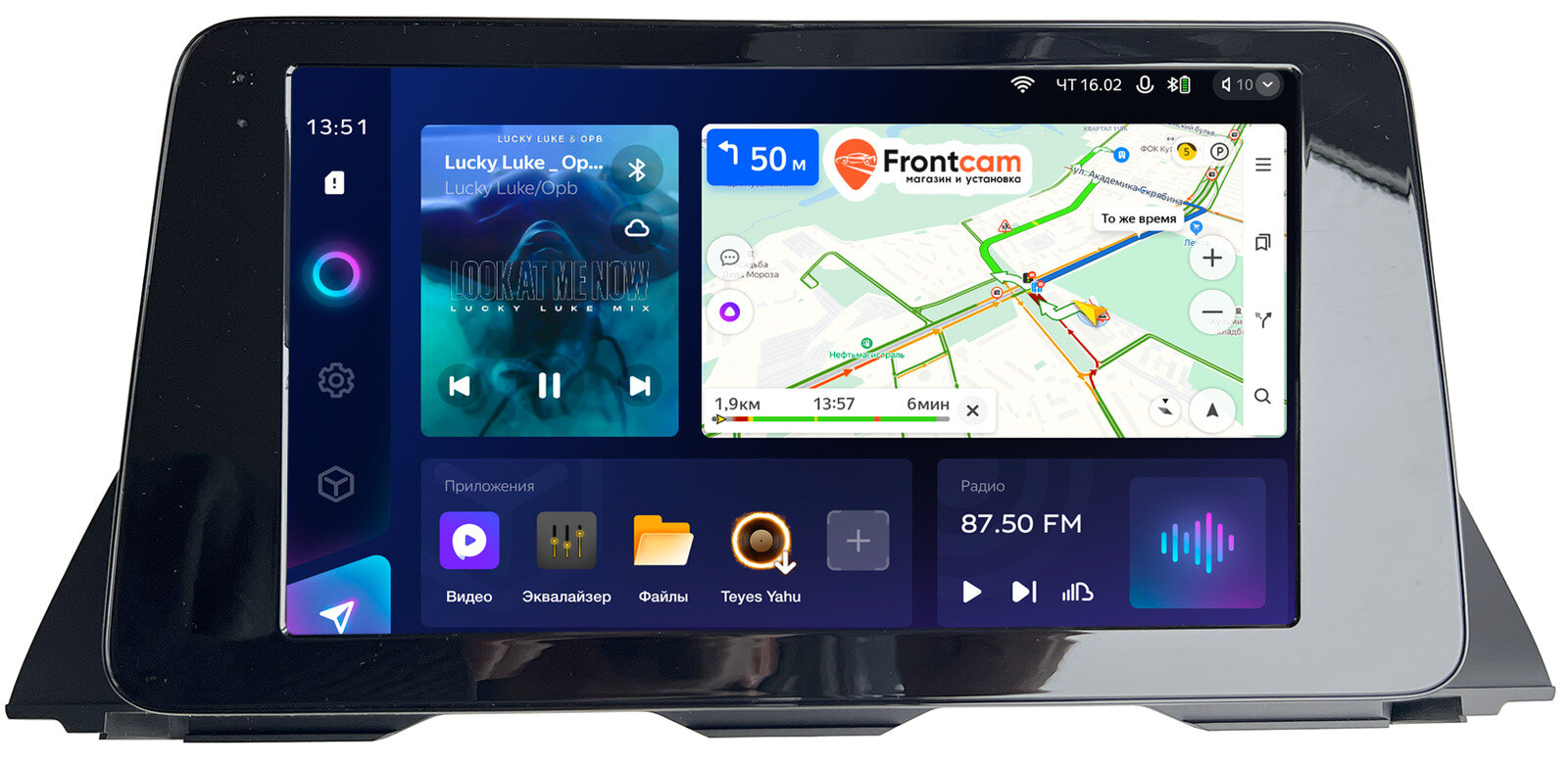 Штатная магнитола BMW 5 (F10, F11) 2009-2017 Teyes CC3 2K 4/32 10.36" RM-10-3060 Android 10 (4G-SIM, DSP, QLed)