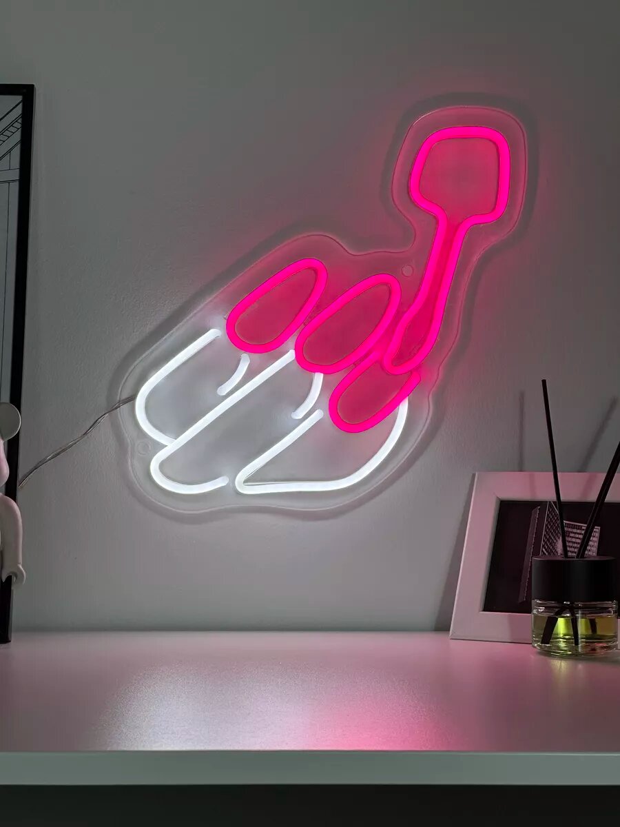 "Маникюр" неоновая вывеска, светильник