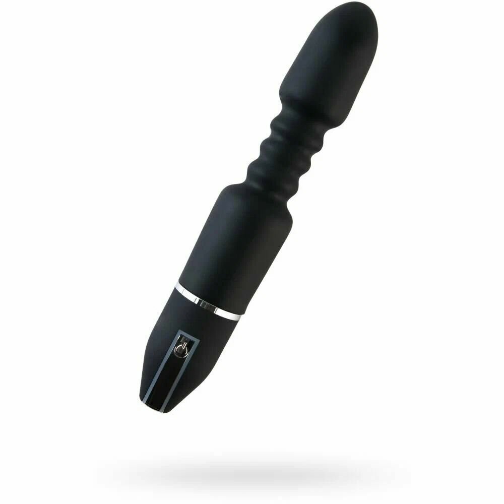 Анальный вибратор из силикона супермощный с гнущимся стволом 28 см, 10 режимов, черный