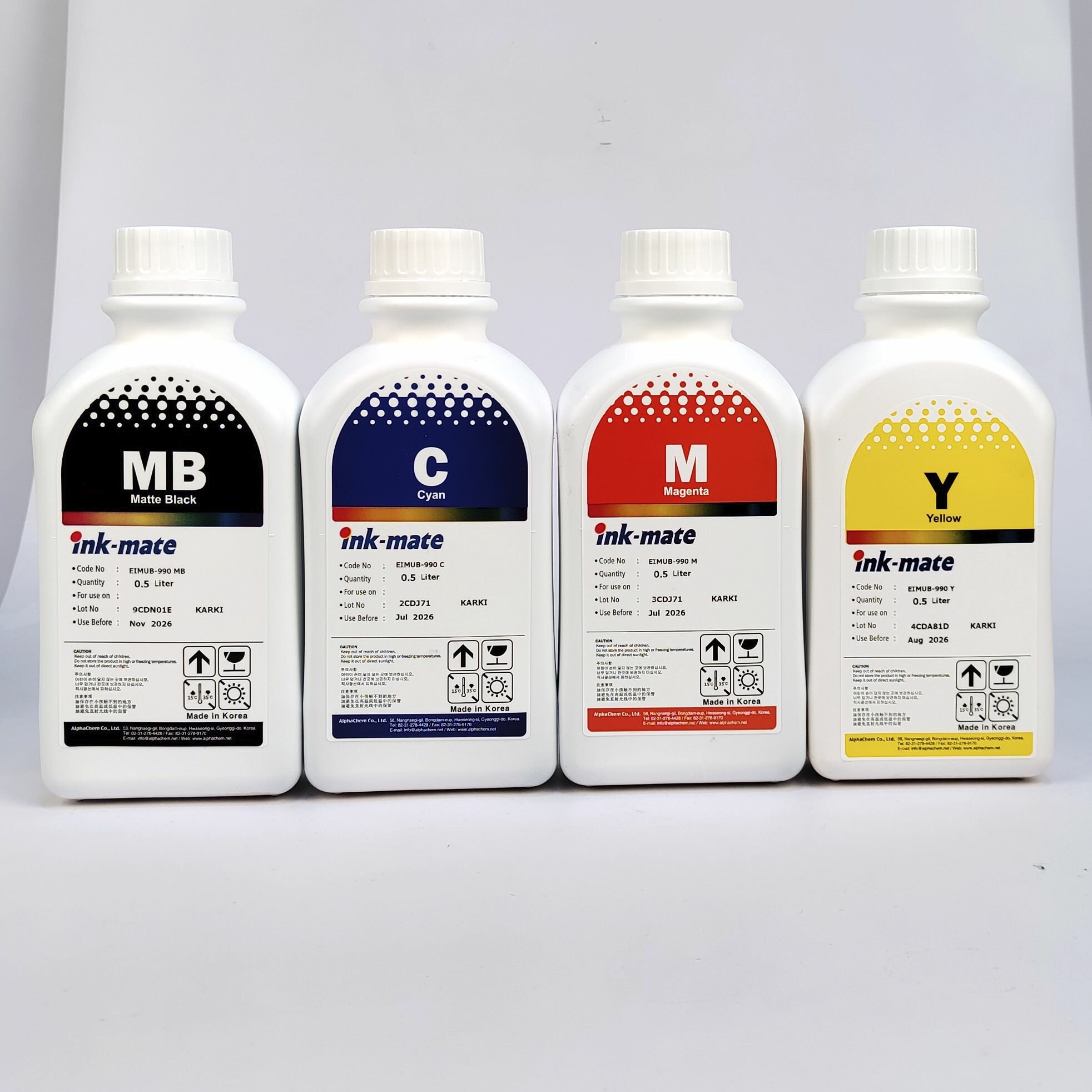 Чернила Ink-Mate для EPSON SureColor SC-T3100, T5100, T3400, T5400, T3405, T5405 и Epson Stylus Pro 4450, 9400, 7400 EIM-990 пигментные 4 цвета по 500мл