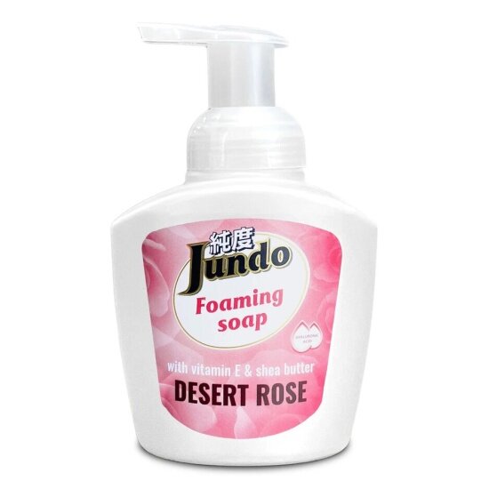 Мыло-пенка для рук Jundo Премиум Роза 0,4 л