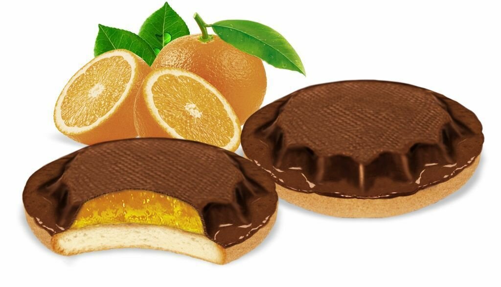 Печенье БисквиШок апельсин 1,2кг.