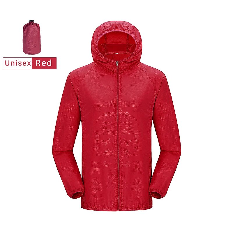 LNGXO Водонепроницаемая курточка из полиэстера Красный, 4XL, Unisex Red
