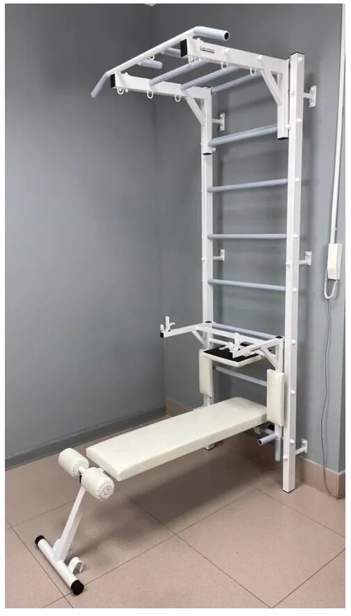 Игровый спортивный комплекс детский с турником рукоход, брусьями, скамьей для квартиры, дома, на дачи