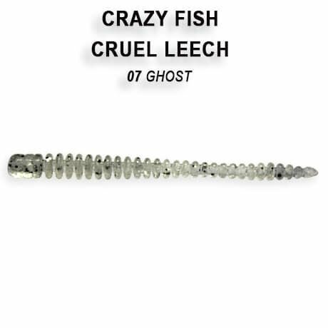 Силиконовые приманки Crazy Fish Cruel Leech 2.2" 8-55-7-6