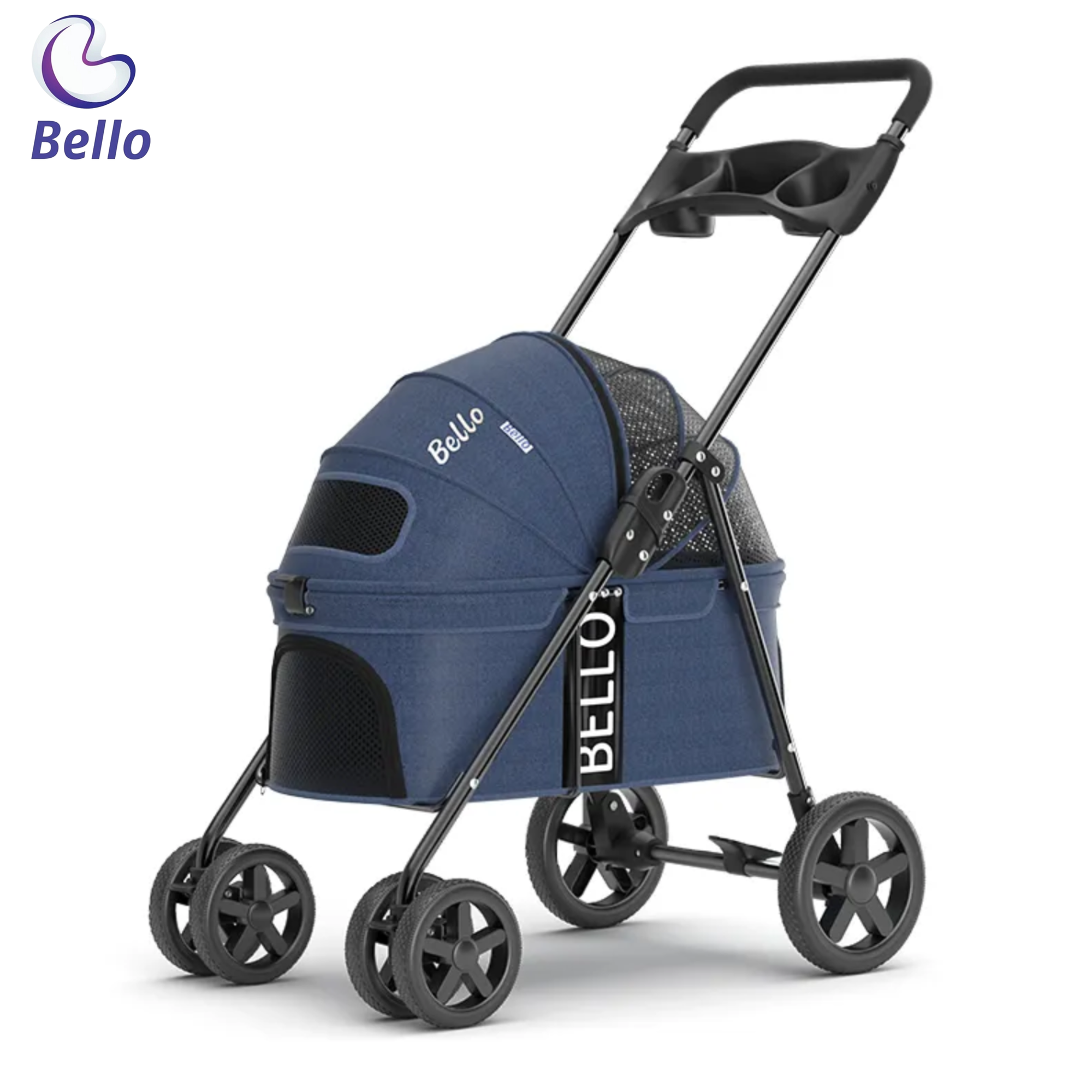 Коляска для домашних животных Bello, не съемная, нагрузка до 12 кг