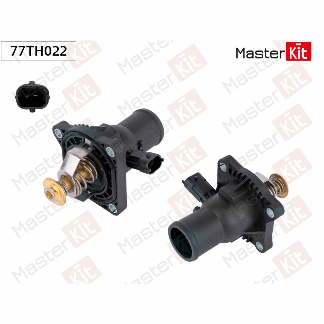 Термостат для а/м OPEL Astra, Zafira, CHEVROLET Aveo, MASTERKIT 77TH022