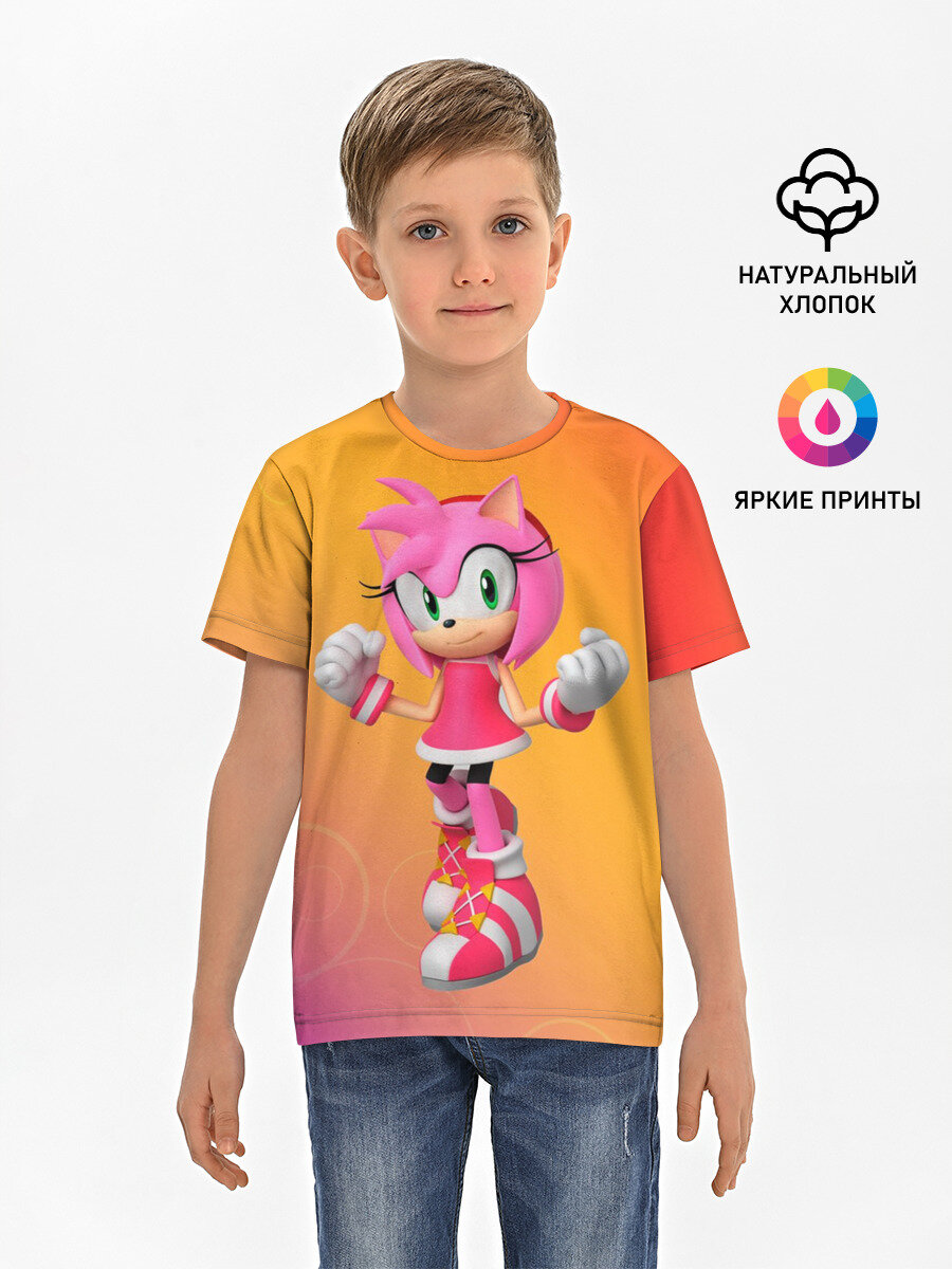 Футболка хлопковая детская Эми - Соник
