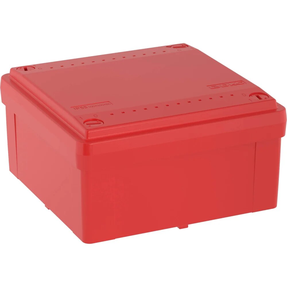 DKC Коробка ответвит. с гладкими стенками, IP56, 100х100х50мм, цвет красный 1 ШТ 53811