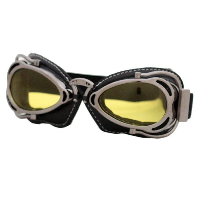 Ретро мотоциклетные очки, шлем в стиле стимпанк, медь, летающий для MotoGoggle, винтажные байкерские очки-пилоты, защитные очки googles 12