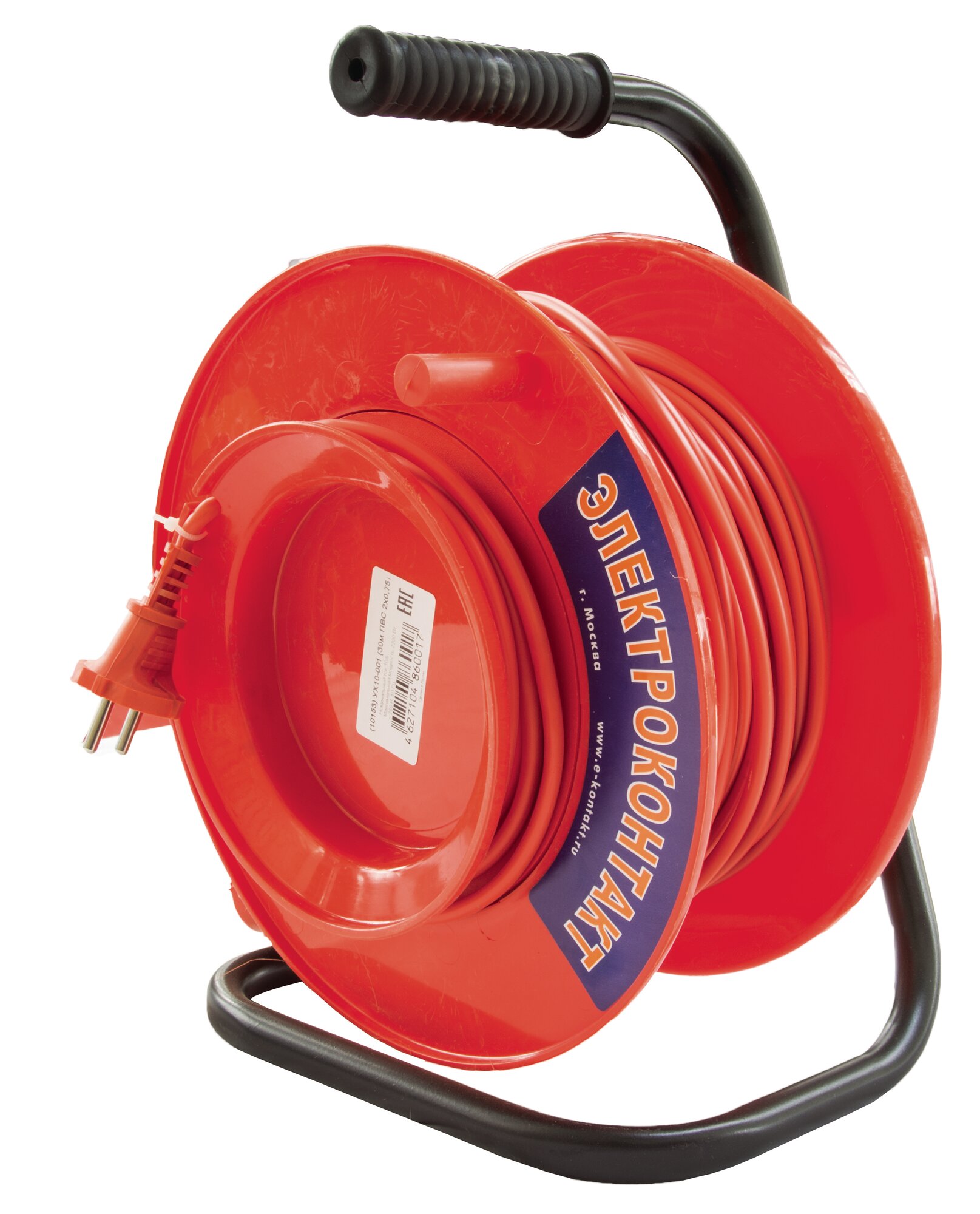 Удлинитель на катушке Атлас УХ10-001, ПВС 2 x 0,75 мм, 30 м.