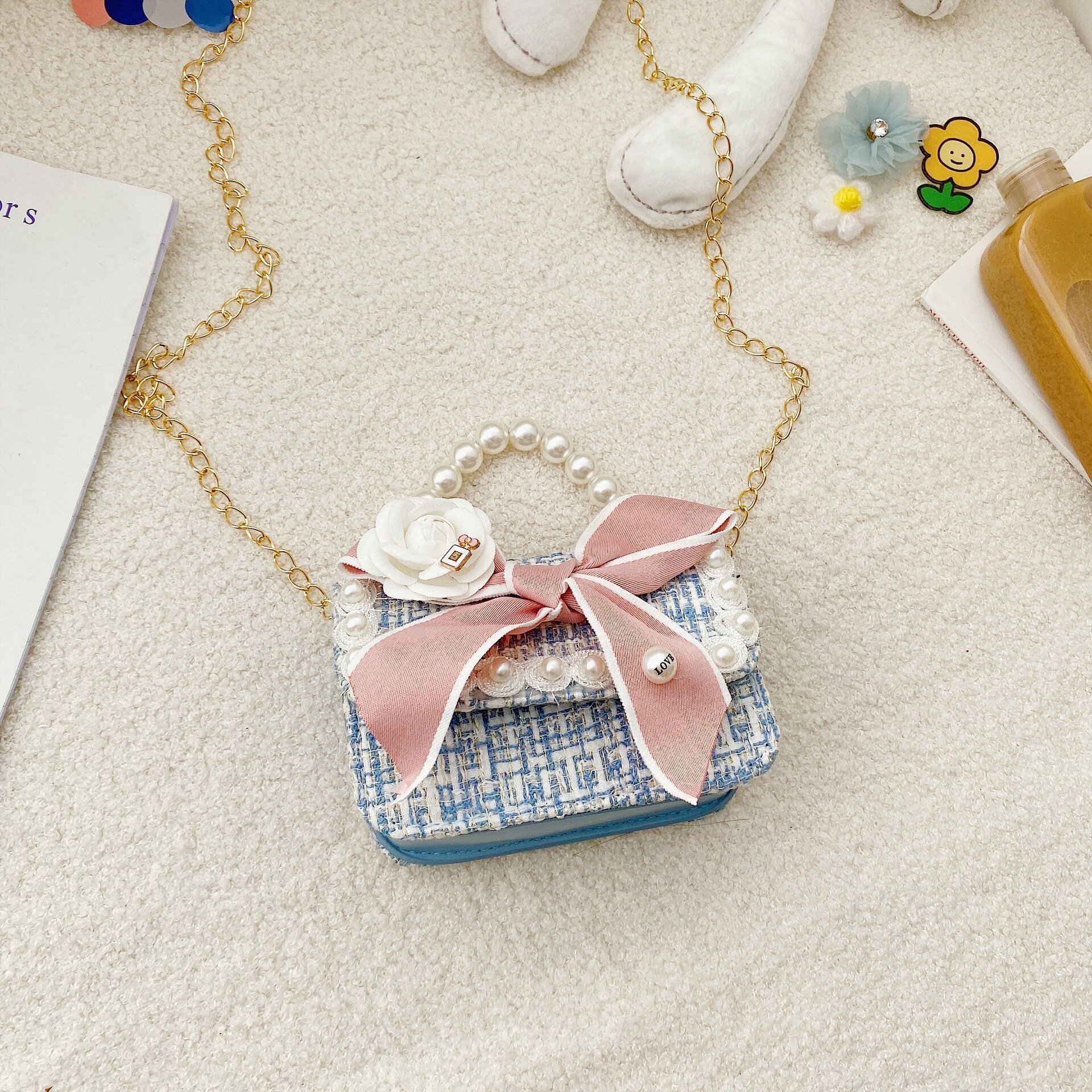 Осень Зима Новые оптовые детские сумки для девочек, плечевые сумки, корейский стиль принцессы, модные сумки через плечо для малышей