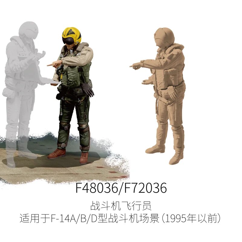 Миниатюрный истребитель-пилот Galaxy F48027-36 1/48 F48036 1 unit