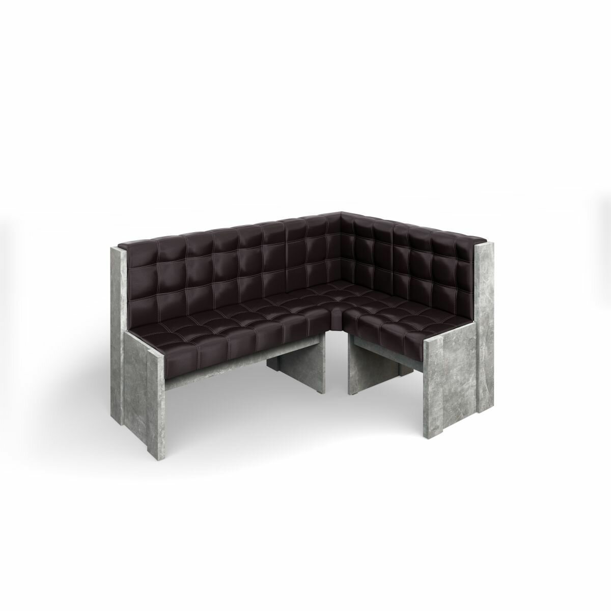 Скамья угловая Брайтон Ателье Светлое/Борнео Умбер