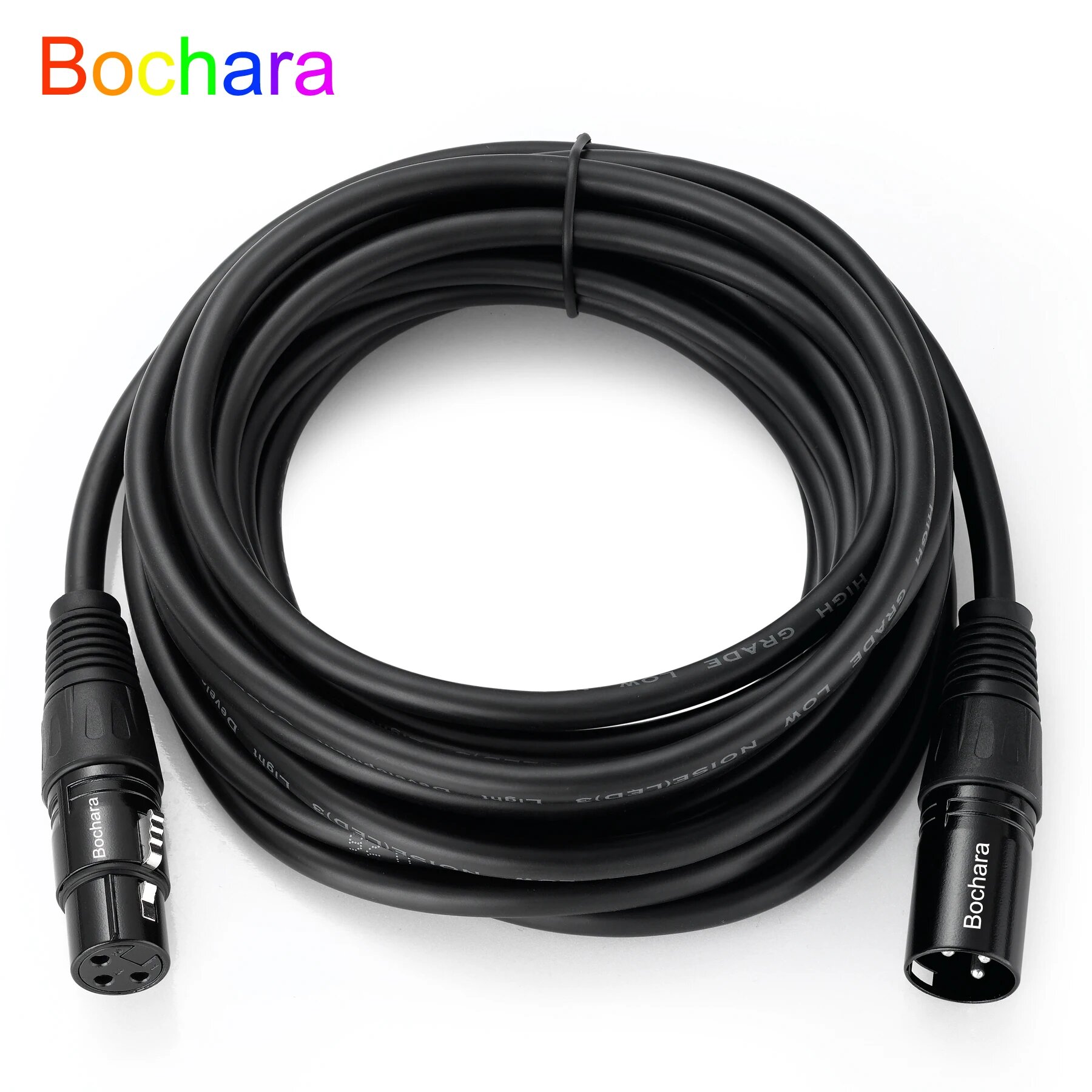 Bochara XLR кабель «папа-мама» 1 м - 20 м 5м