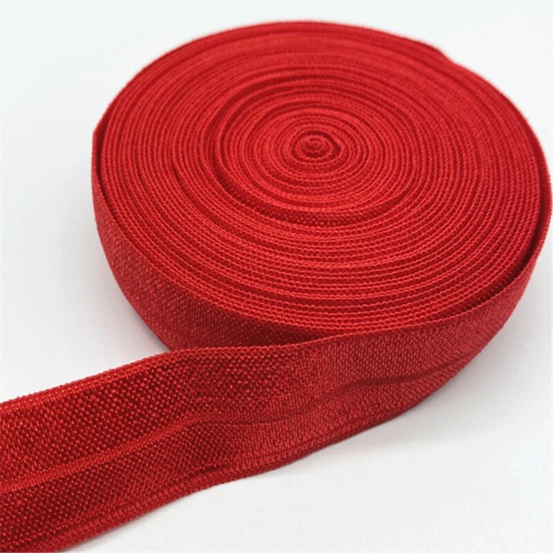 Эластичная лента из спандекса MYDEMBMSSYGYI 15 мм, 20 мм, 25 мм Красный, 25mm, Red, 2yards