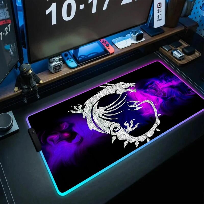 RGB Светящийся коврик для мыши Msi Gaming, аксессуары для клавиатуры и ПК 40x90xxl