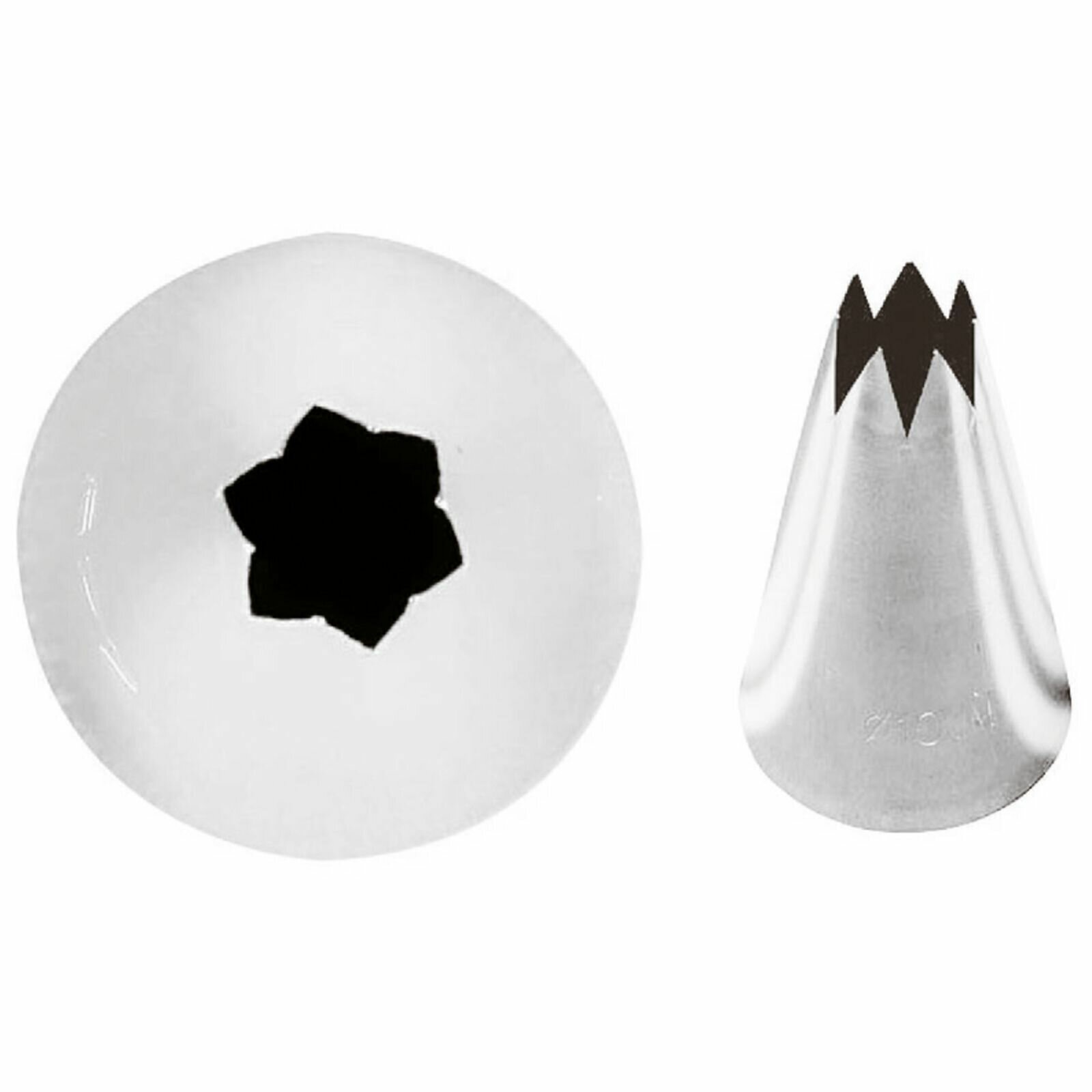 Насадка кондитерская, крупный зуб, D-18 мм, 10 лучей, нерж. сталь, Paderno.