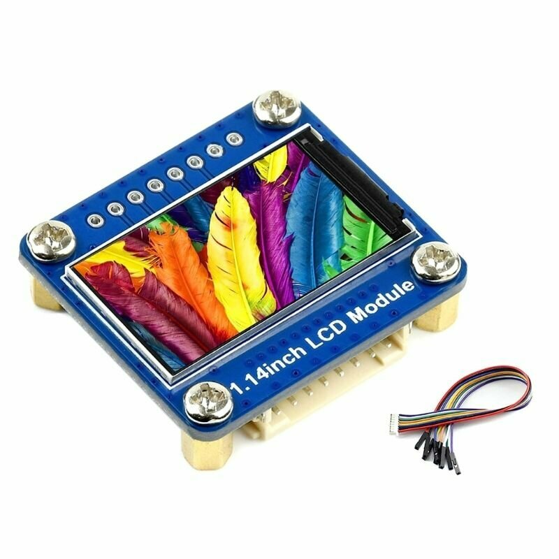 1,14-дюймовые модули ЖК-дисплея IPS с ярким цветным экраном ST7789, привод 240 135 для RaspberryPi STM32SPI, напряжение 3,3 В/5 В