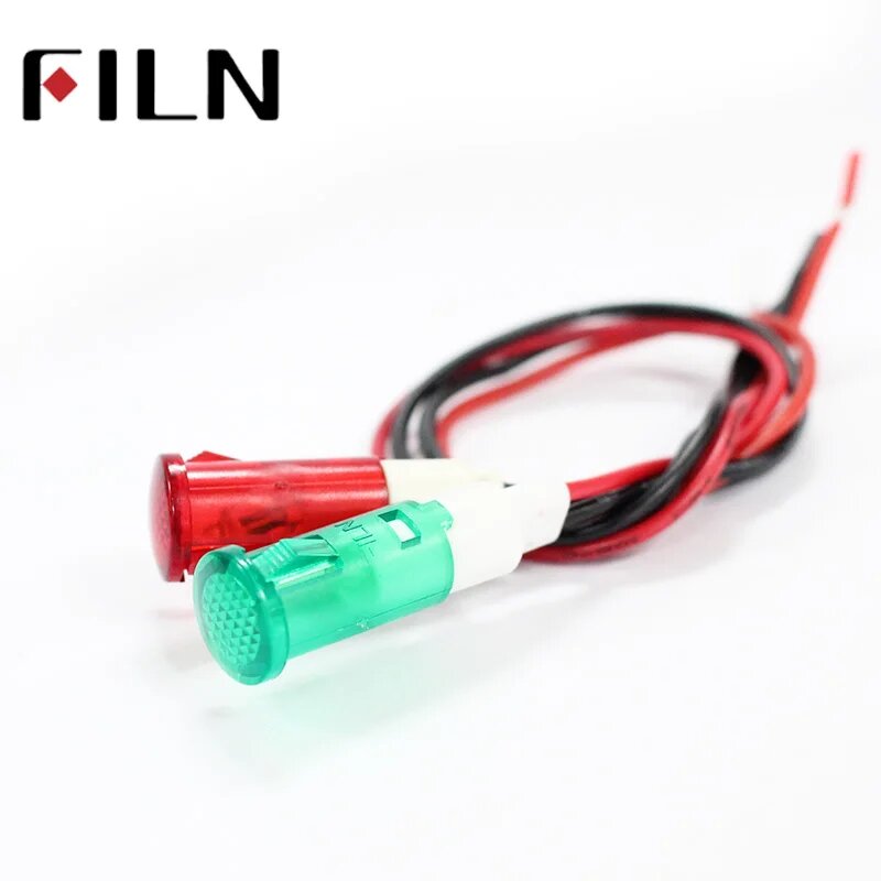 Индикаторная лампа FILN FL1P-10QW-1, 220v red