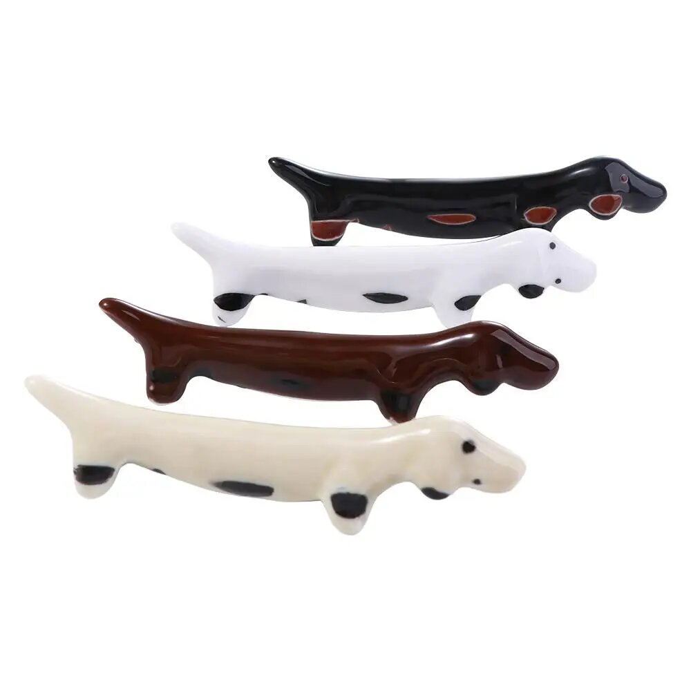 Керамический держатель для палочек в форме щенка Белый, 4Pcs