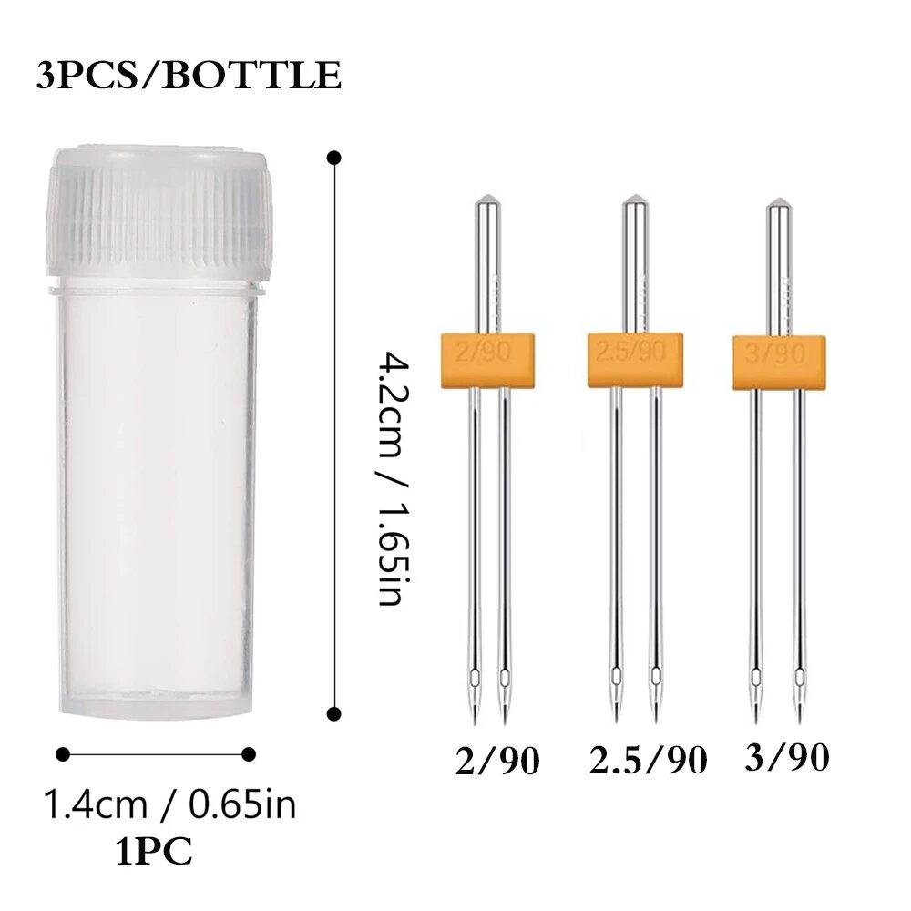 Двойные иглы для швейной машины JAY HOME 3шт 2