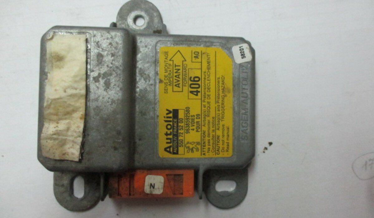Блок управления AIR BAG 406 Peugeot 9638592580
