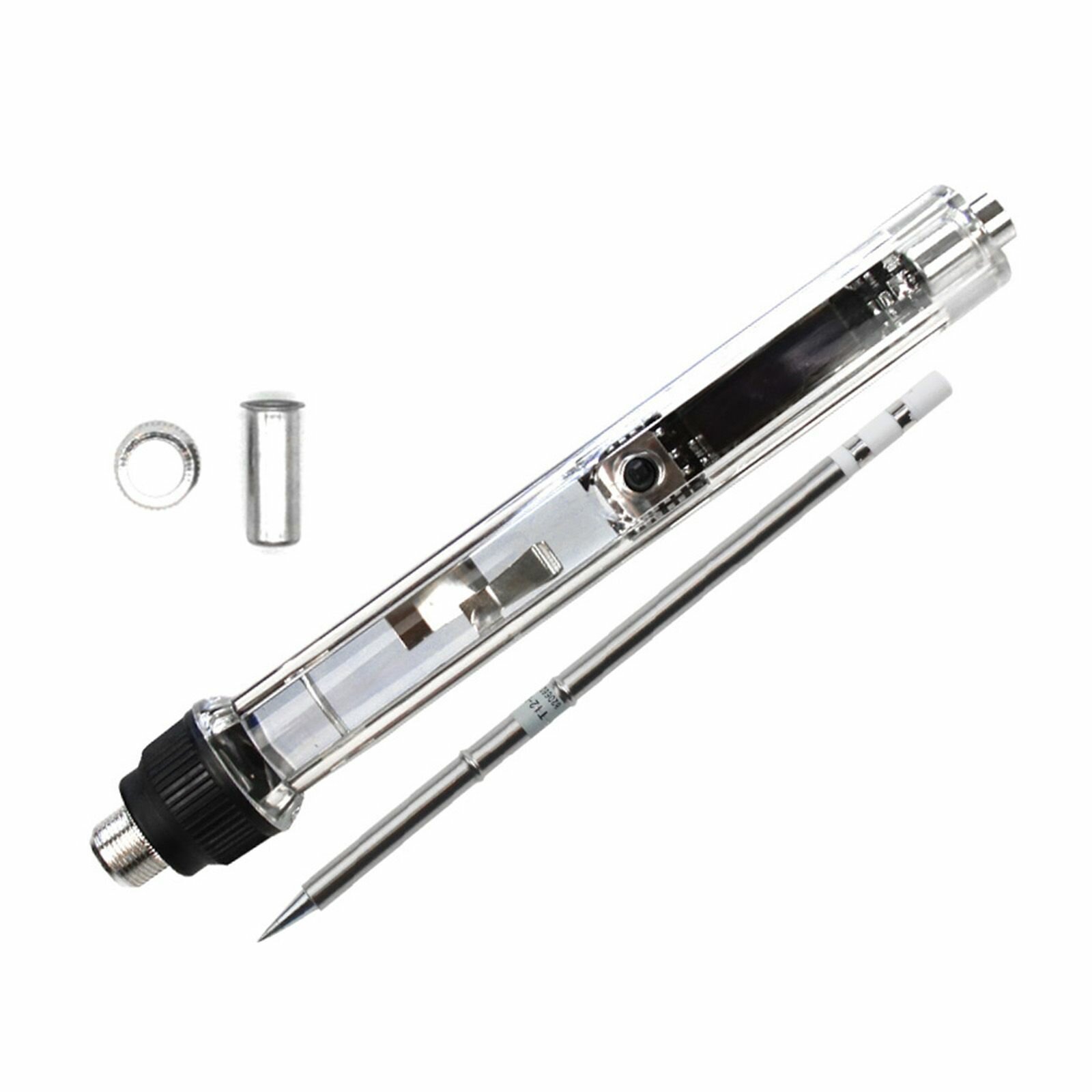 Электрический паяльник 72W с OLED-дисплеем и регулируемой температурой для 12-24V