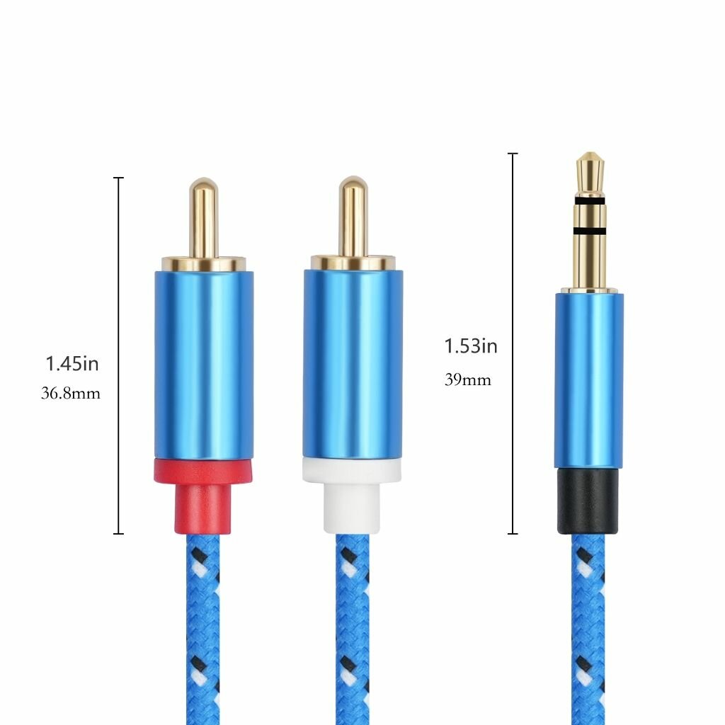 Аудиокабель revolution 2RCA с разъемом 3,5 мм-10 м