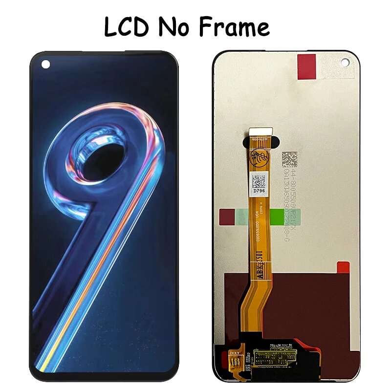 6,6-дюймовый ЖК-дисплей с рамкой для Oppo Realme 9 Pro 9Pro, сенсорная панель, дигитайзер для Realme9 Pro RMX3471 RMX3472 LCD