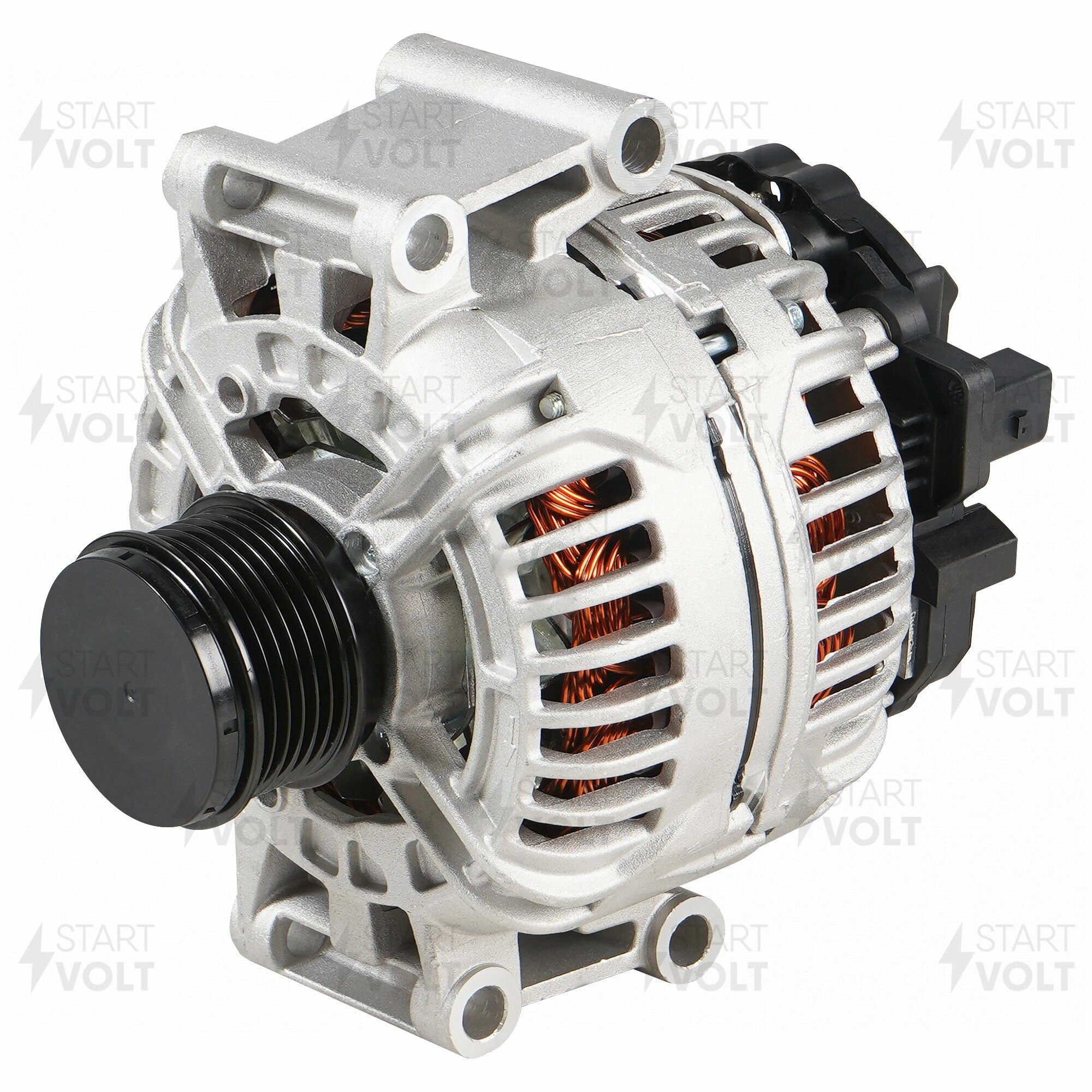 Генератор StartVolt LG1806, для Audi A4/A5/Q5, передний, металл, пластик, серый