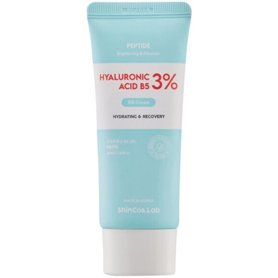 Крем BB для лица Shincos.lab с гиалуроновой кислотой и пантенолом, 50 мл.