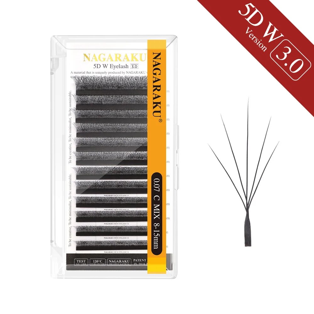 NAGARAKU 5D W 3.0 C изгиб, 10mm, для наращивания ресниц