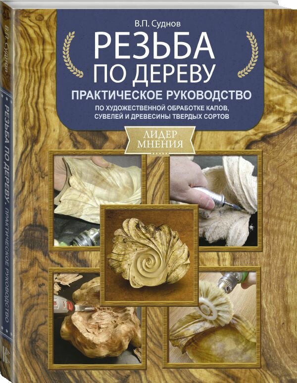 Резьба по дереву. Практическое руководство по художественной обработке капов, сувелей и древесины твердых сортов Суднов В. П.