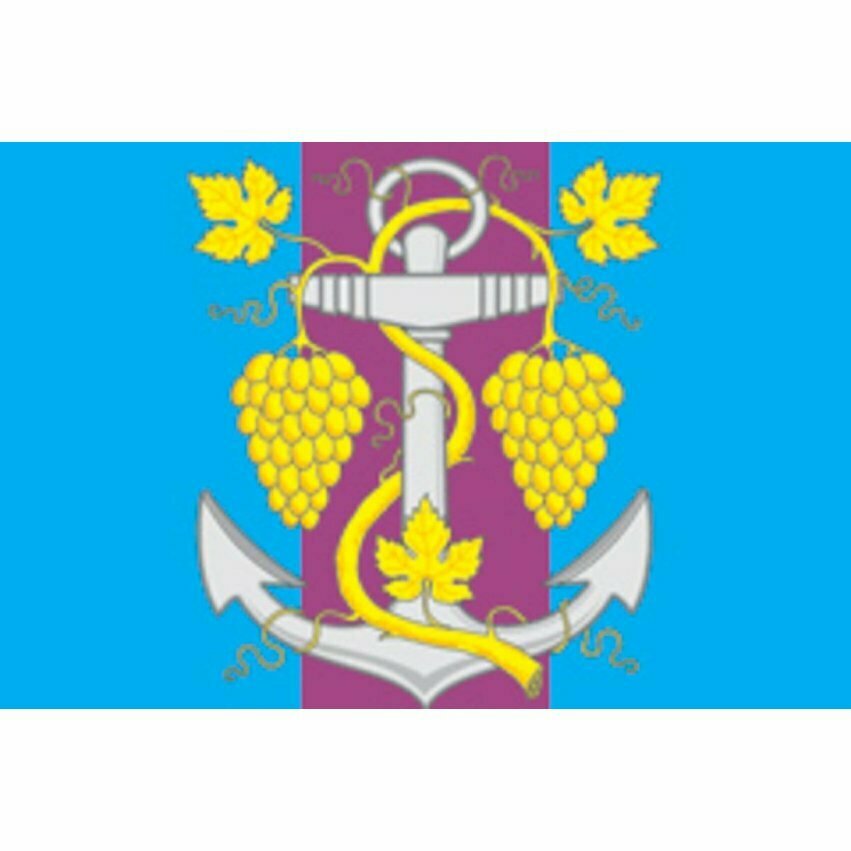 Флаг Запорожского сельского поселения (Краснодарский край) 135x90 см.