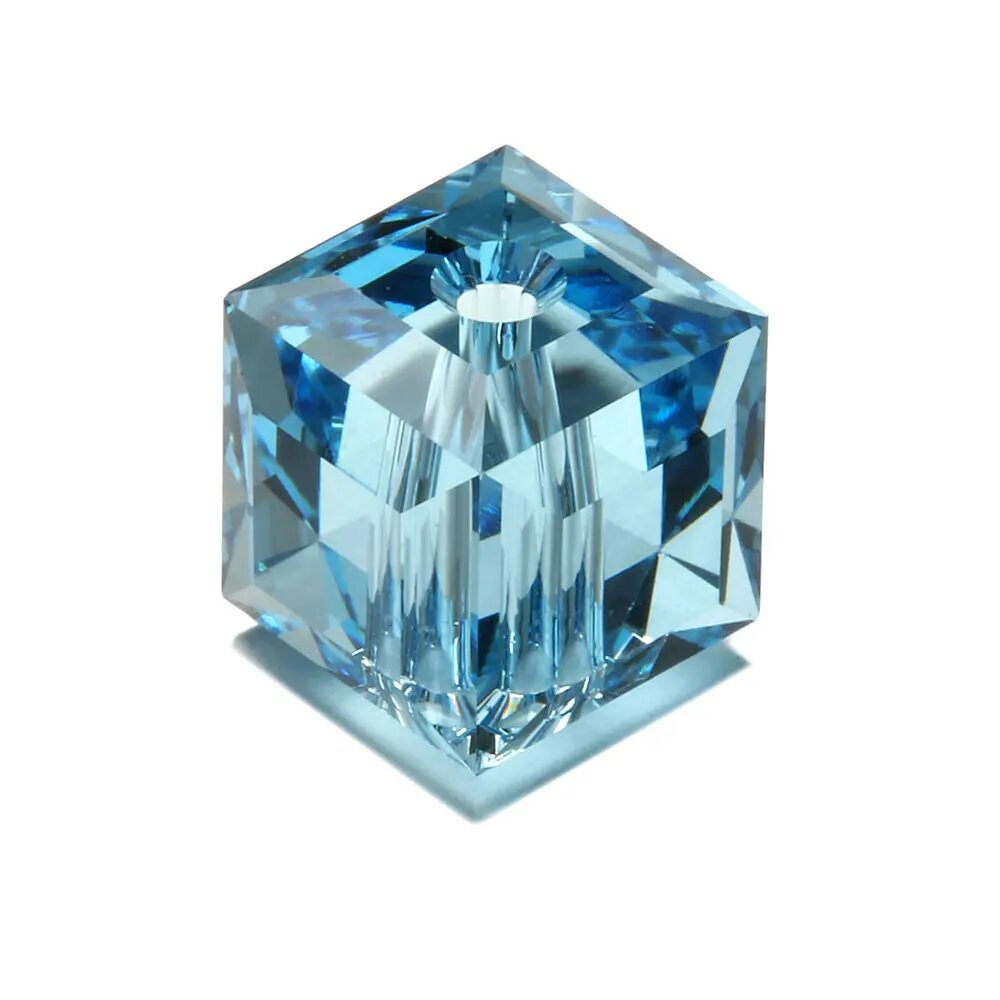 Бусина Swarovski 5601, аквамарин, 6 мм