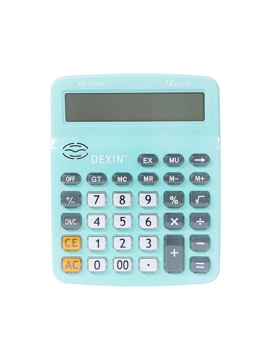 Калькулятор настольный 12-разрядный КК-2700 В, зелёный